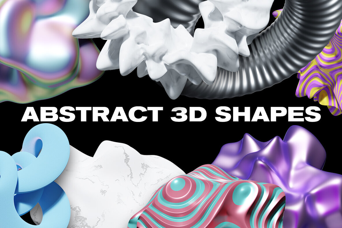 Abstract – 3D Shapes and Forms – Stock Art World