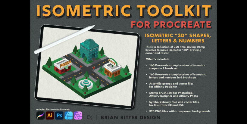 Isometric Toolkit for Procreate – Stock Art World