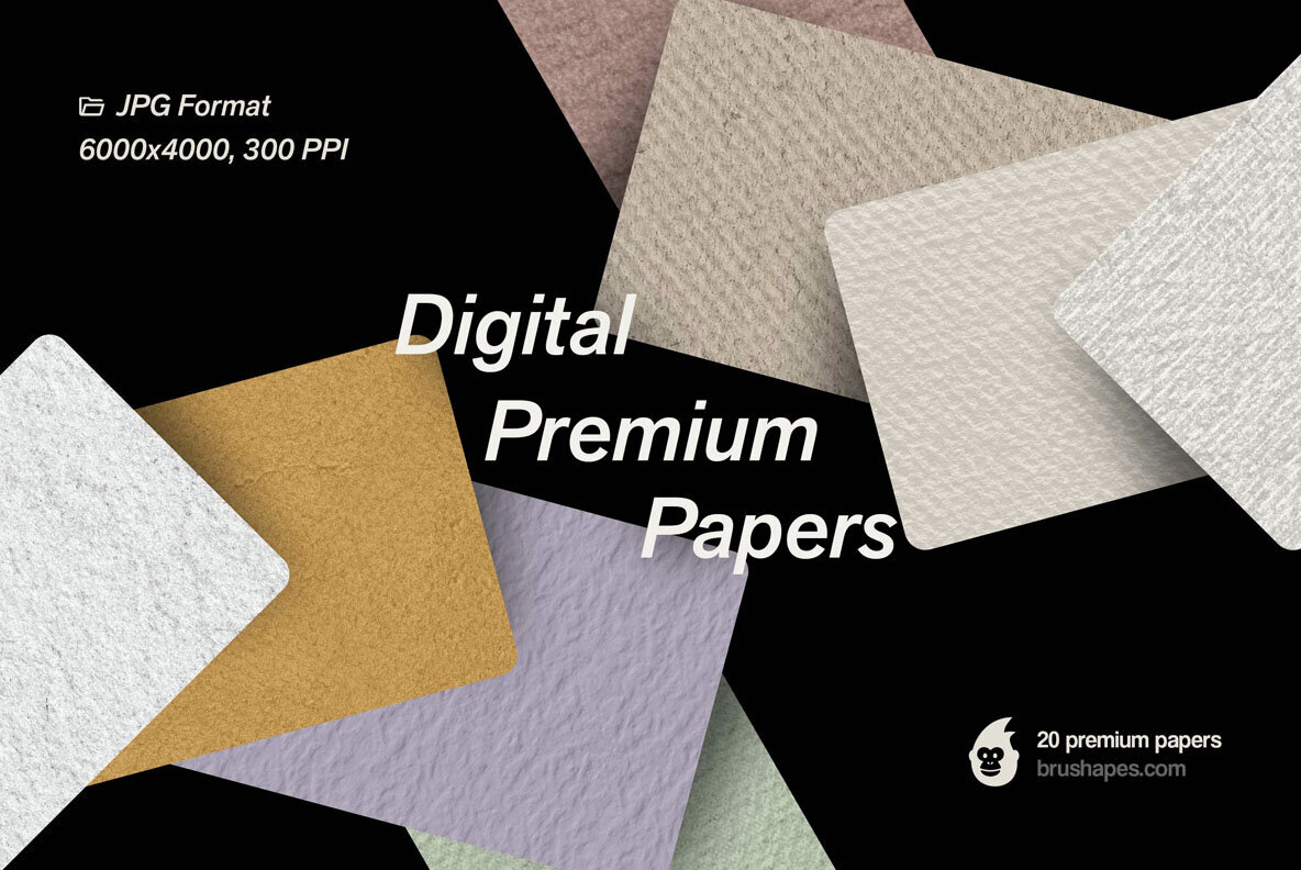 20 Premium Hand-Made Paper Textures – Stock Art World
