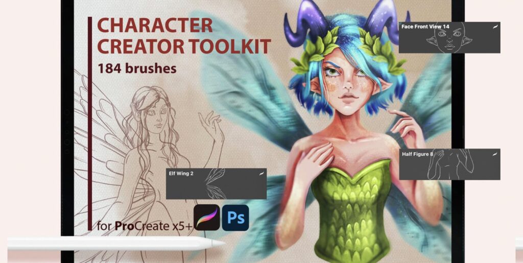 Procreate and PS Character Creator Toolkit – Stock Art World